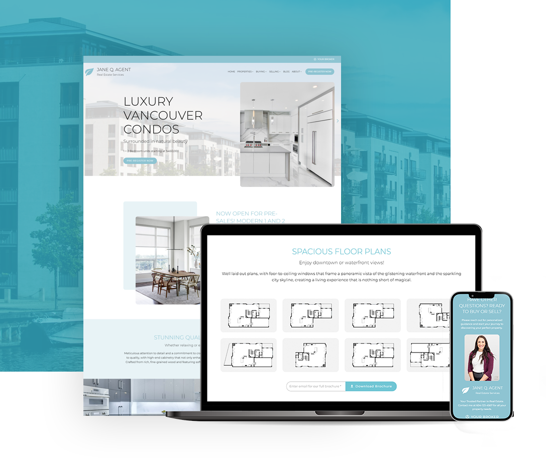 myRealPage Landing Pages for Real Estate Agents