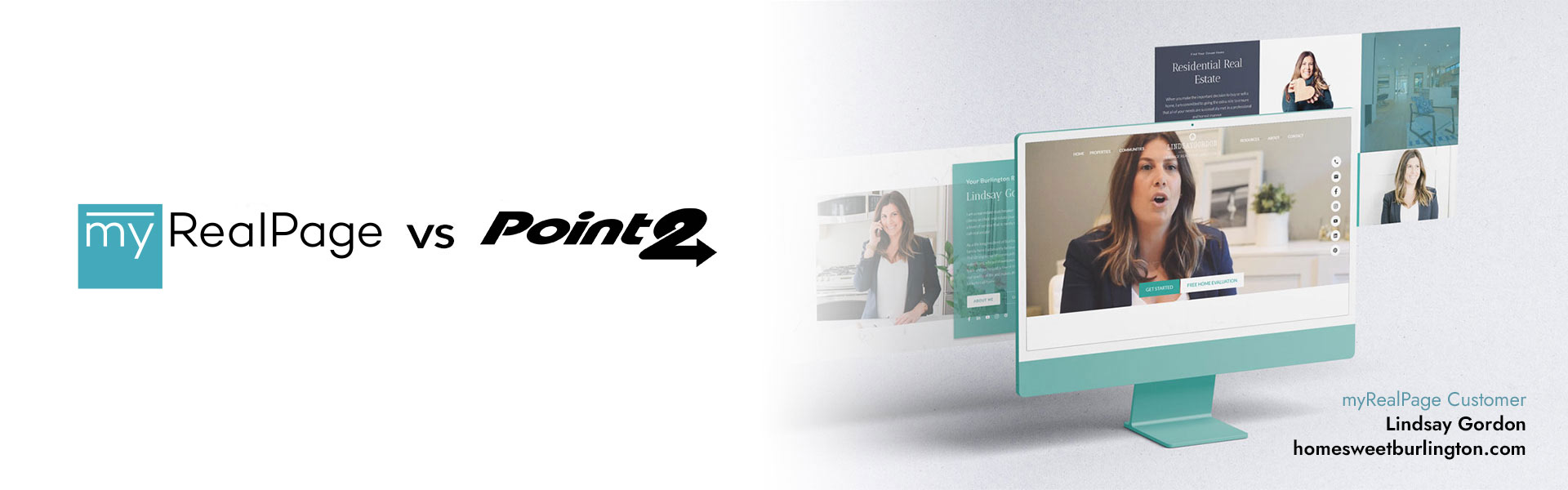 Considering an Point2 Website? Get more features with myRealPage!